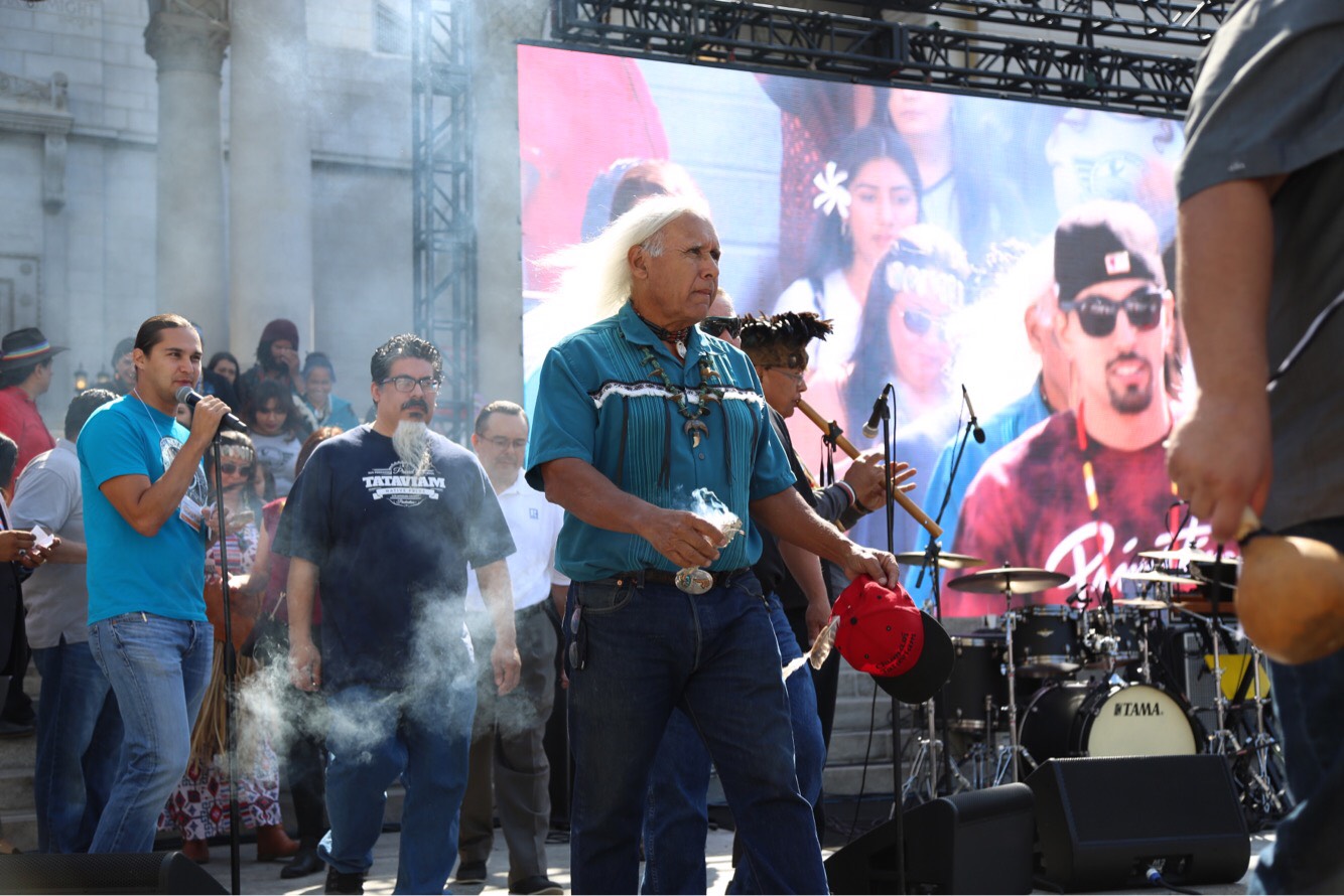 Procession of Nations at Indigenous Peoples Day – Fernandeño Tataviam ...