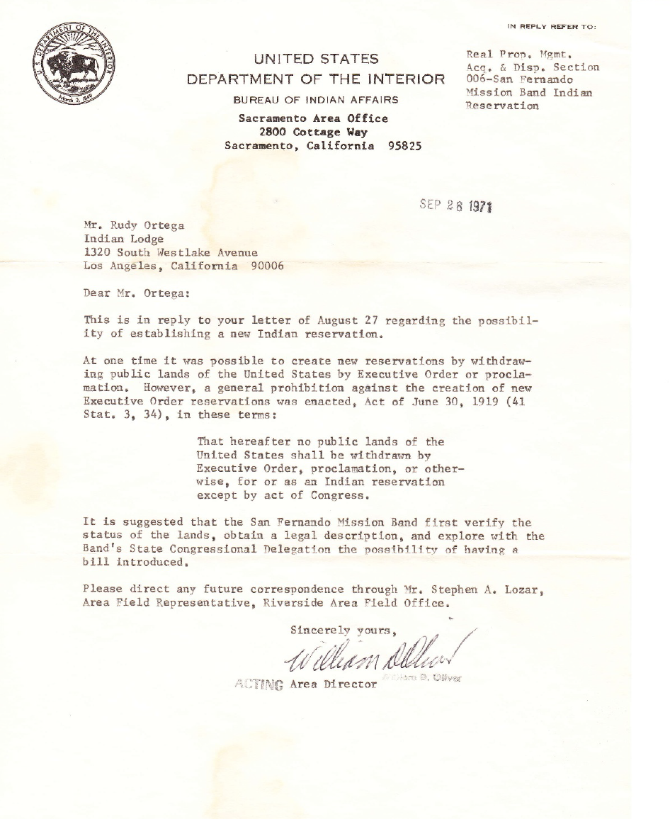 Rudy Ortega, Sr., Tomiar Tsinuj Hunar – Fernandeño Tataviam Band of ...